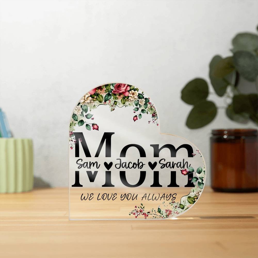 Personalized Mom With Kids Names for Mom for Mother's Day, Mother's Day ...