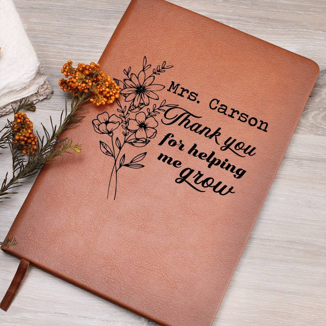 Teacher Appreciation Notebook Teacher Gifts Personalized Teacher Notes ...