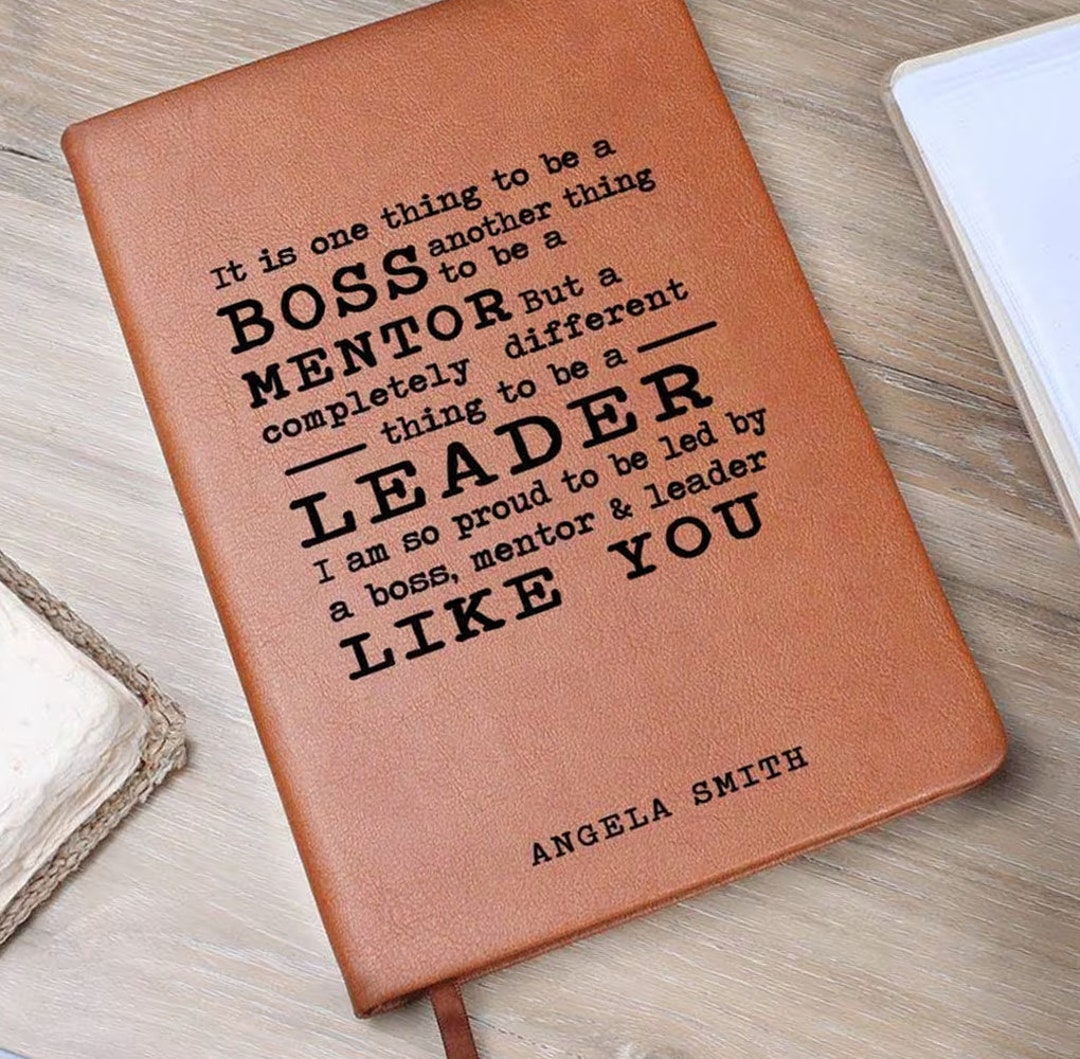 Boss Mentor Appreciation Journal, Gift for Boss Lady Bosses Day ...