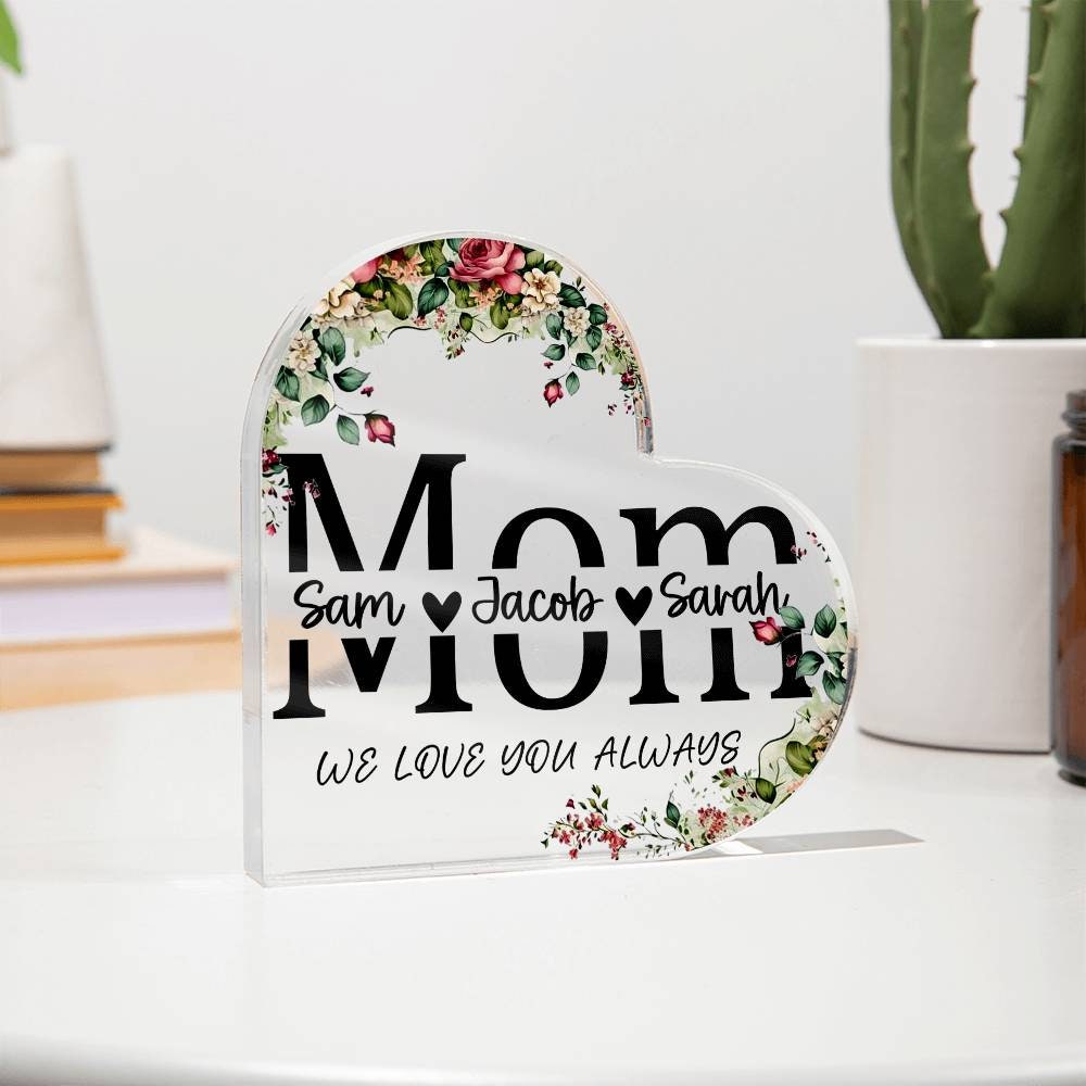 Personalized Mom With Kids Names for Mom for Mother's Day, Mother's Day ...