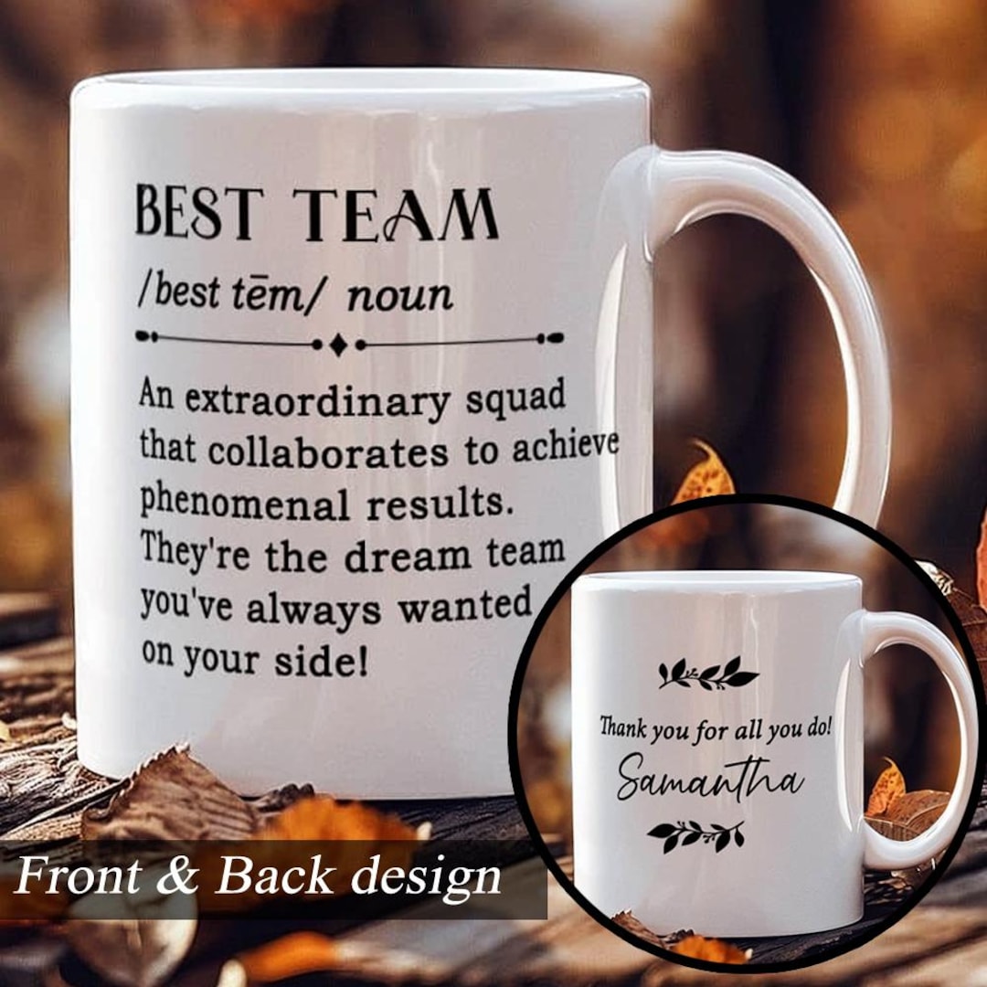 Best Team Mug, Team Gifts, Personalized Team Coffee Mug, Best Team ...
