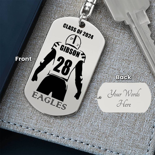 Football Keychain - Etsy