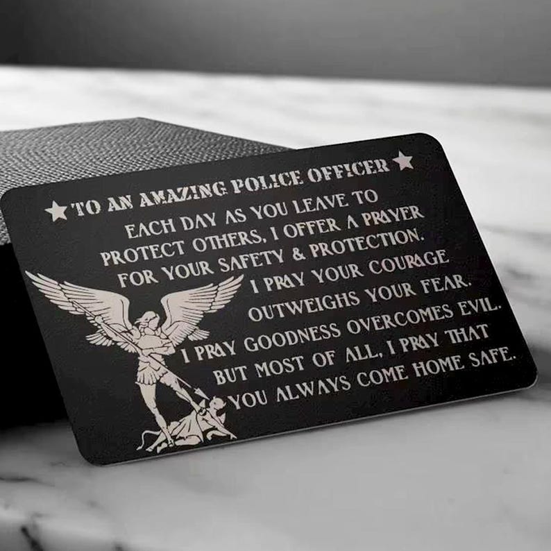 St. Michael Guardian Angel, Police Officer Gifts, Police Officer Prayer ...