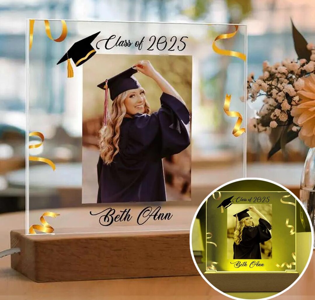 Personalized Graduation Photo Plaque, Custom Class of Year, Acrylic ...