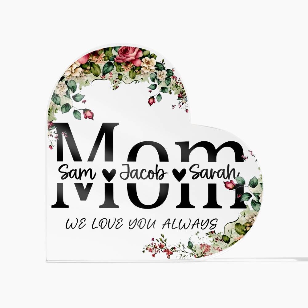 Personalized Mom With Kids Names for Mom for Mother's Day, Mother's Day ...
