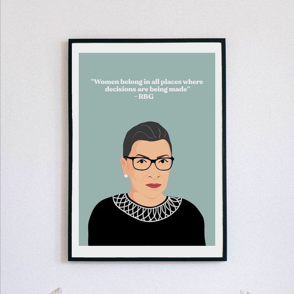 Ruth Bader Ginsburg Art - Etsy