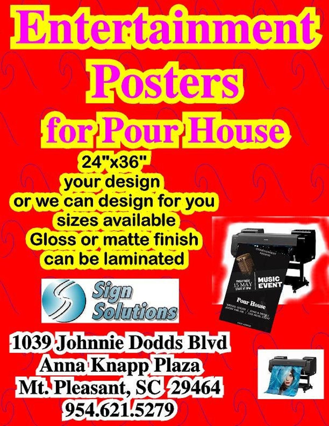 Full Color Posters and Banners. Corex Lawn Signs, Sidewalk A" Frame ...