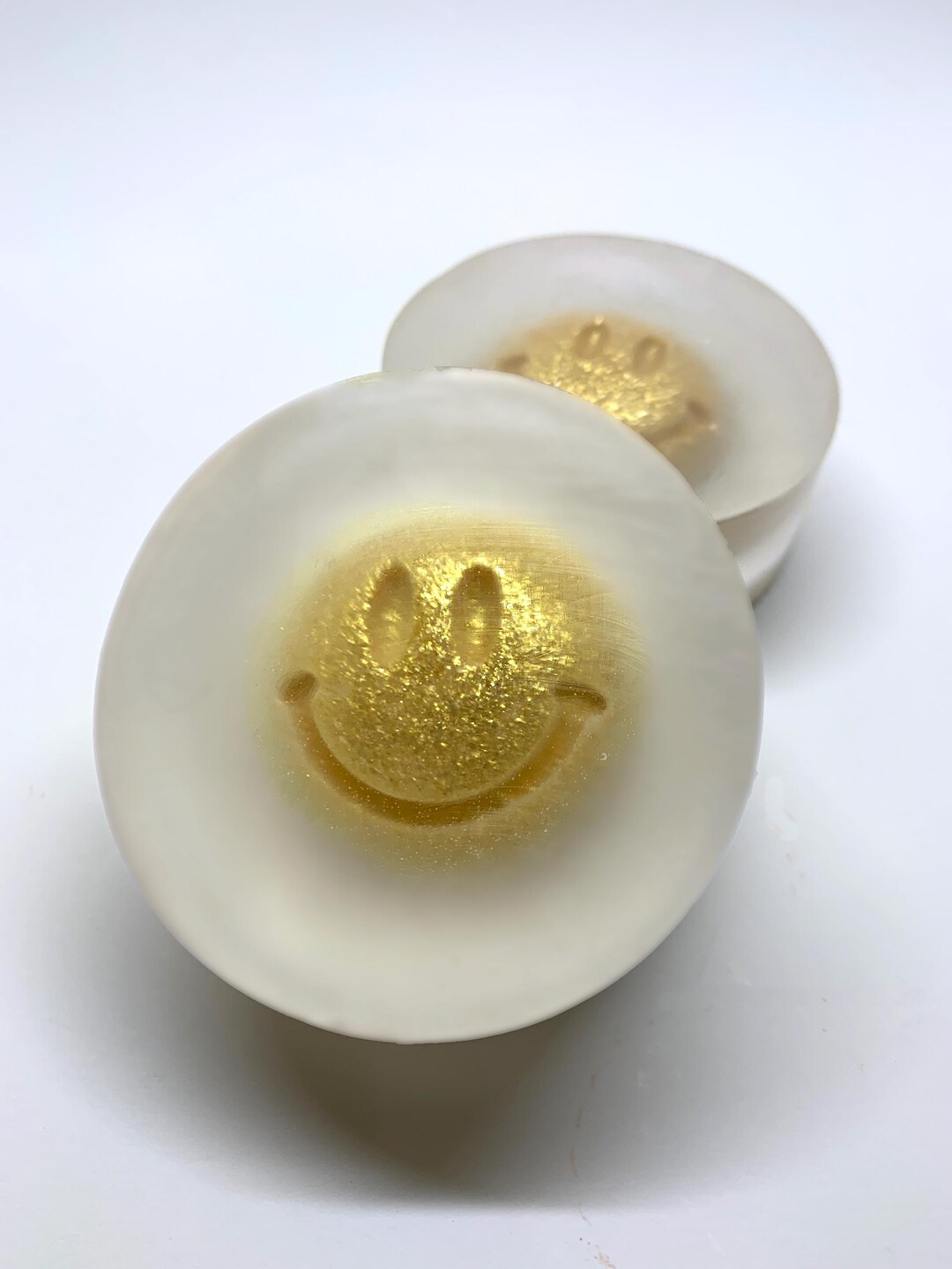 Christmas Smiley Face Soap Gold Face Soap Christmas Soap Gold Soap ...