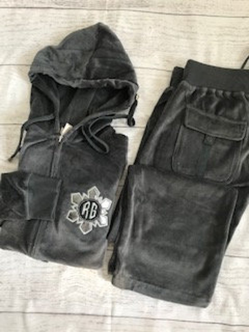 Y2K Velvet Hoodie and Pant Set - Etsy