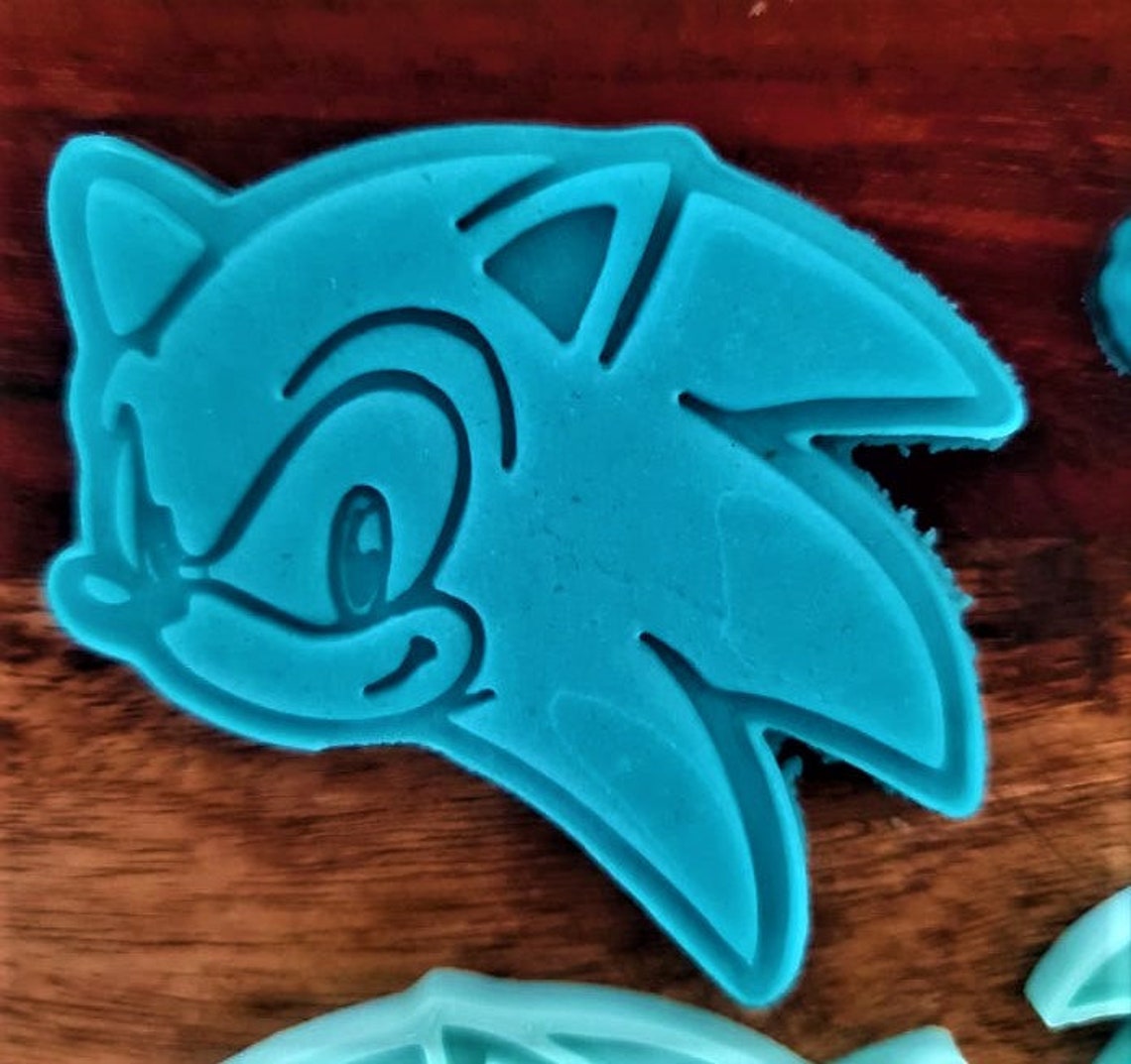 Sonic the Hedgehog Cookie Cutter and Stamp. 3D Printed - Etsy