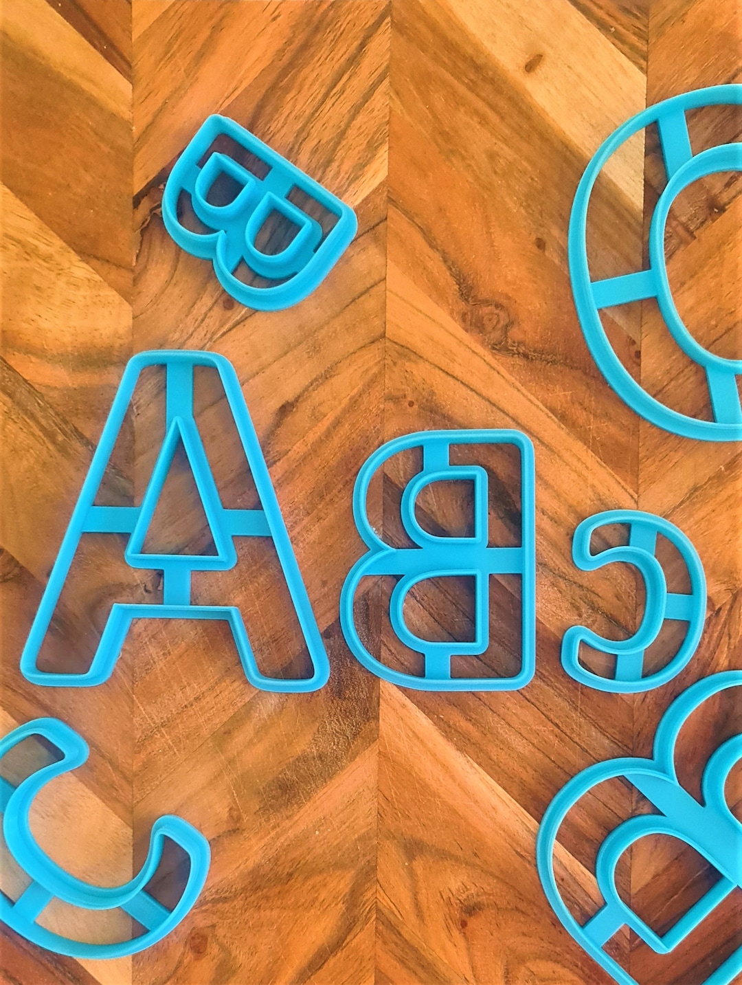 Alphabet and Numbers Cookie Cutter Only 3 Sizes to Choose From 3D ...