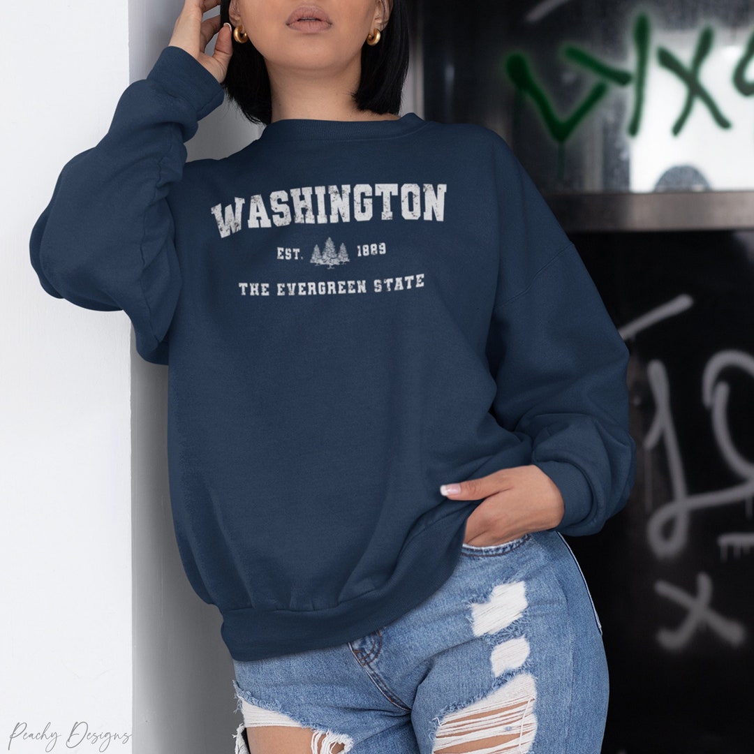 Washington Evergreen State Sweatshirt - PNW Sweatshirt, Washington ...