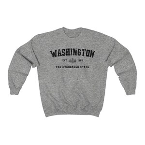 Washington Evergreen State Sweatshirt - PNW Sweatshirt, Washington ...