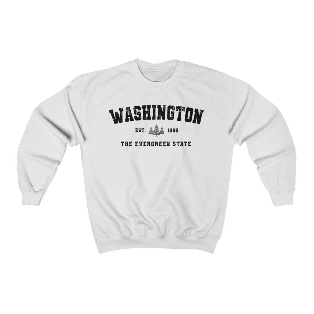 Washington Evergreen State Sweatshirt - PNW Sweatshirt, Washington ...