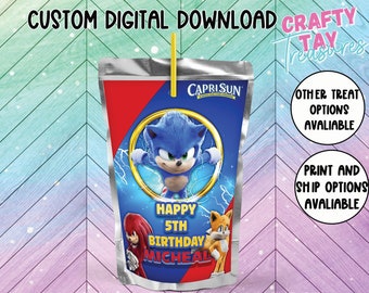 Sonic Capri Sun Label - Etsy
