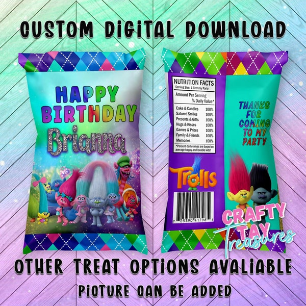 Trolls Chip Bag - Etsy