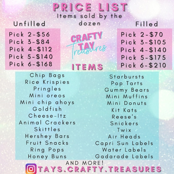 Custom Party Bundle Party Favor Package Custom Party Favors Etsy