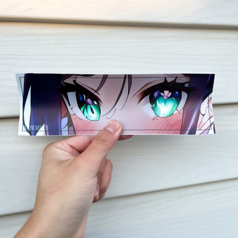 CHARMED EYES Slap Sticker JDM Anime Girl Eyes Holographic Light ...