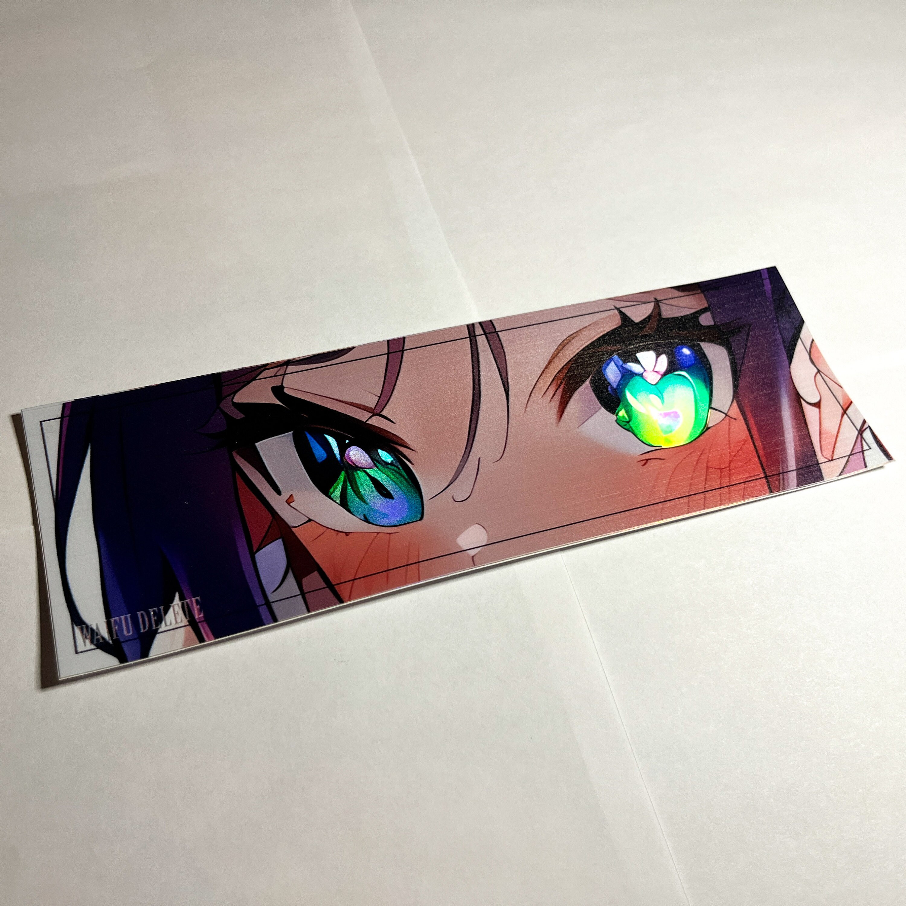 CHARMED EYES Slap Sticker JDM Anime Girl Eyes Holographic - Etsy