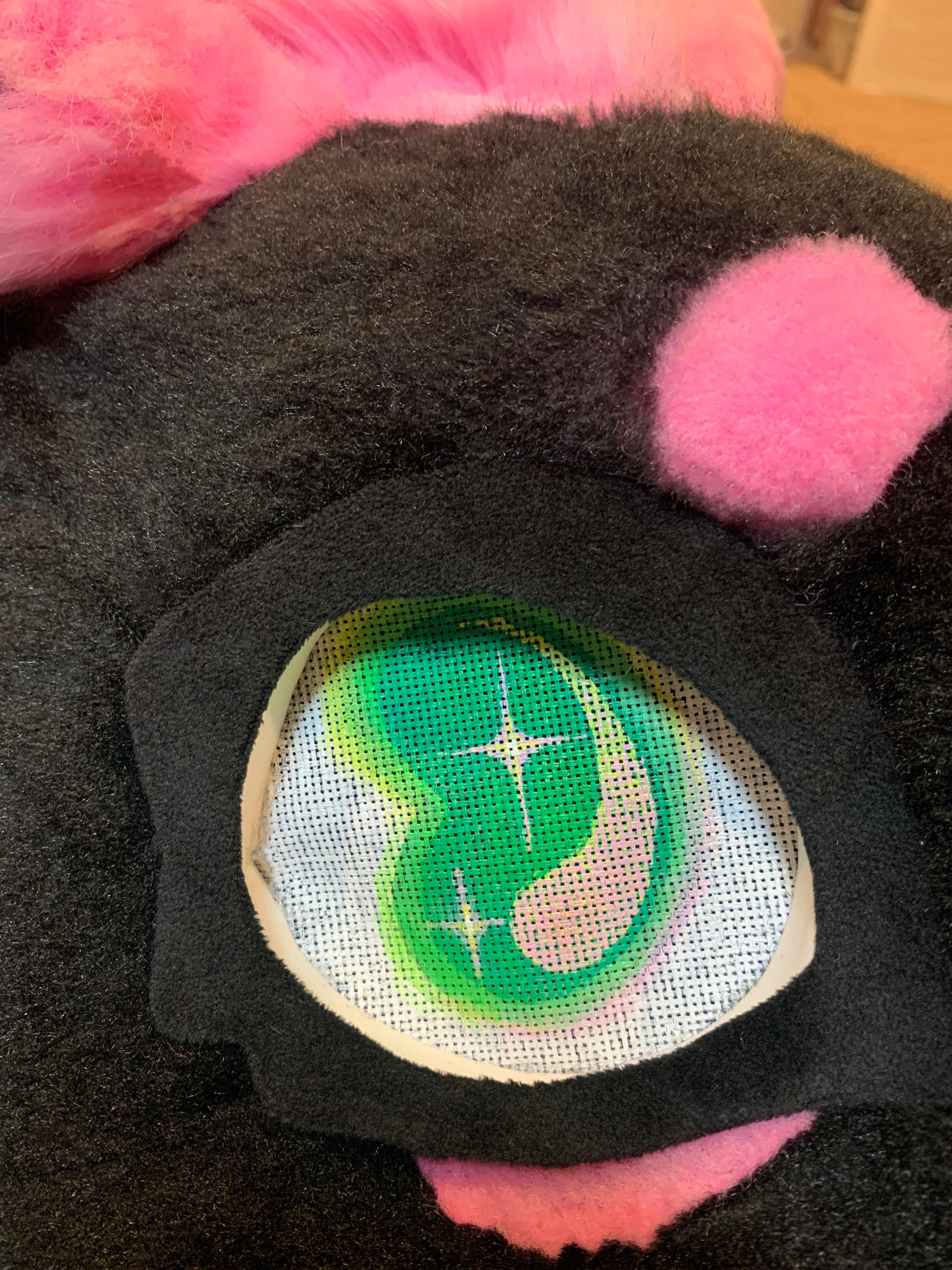 Pink and Black Hyena Fursuit Premade Partial With Head Paws - Etsy