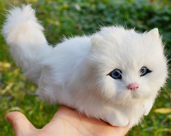 Realistic Toy Cat | Etsy