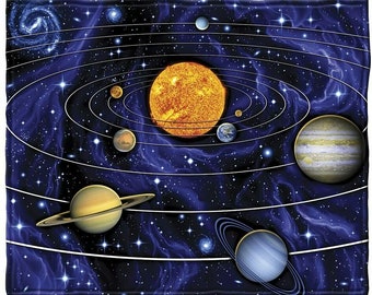 Solar System Blanket | Etsy