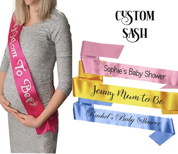 Mom To Be Sash Personalized Sash Customized Sash Your Text | Etsy
