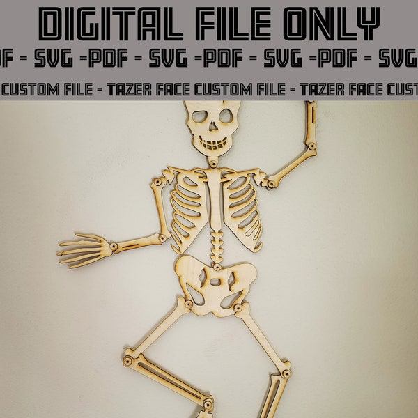 Skeleton Laser Cut File - Etsy
