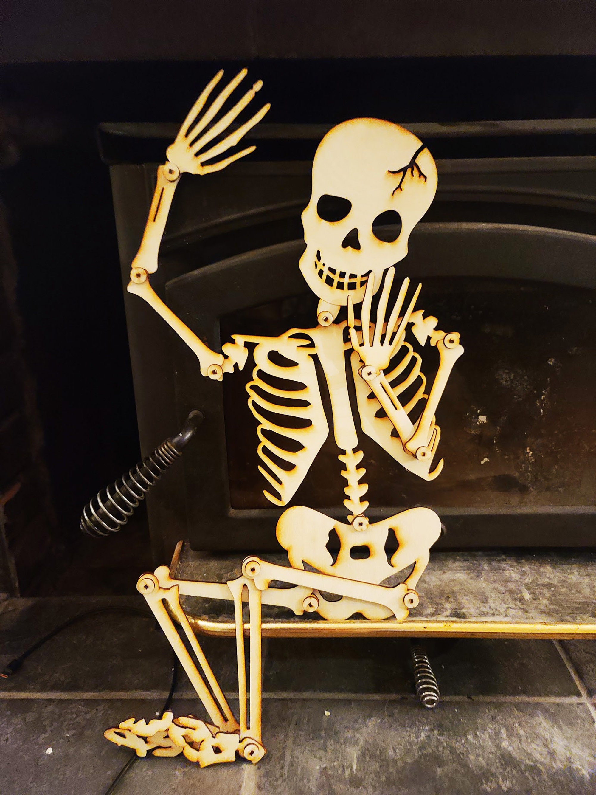 MR. Bones- Digital File Only- Poseable Skeleton Laser Cut File ...