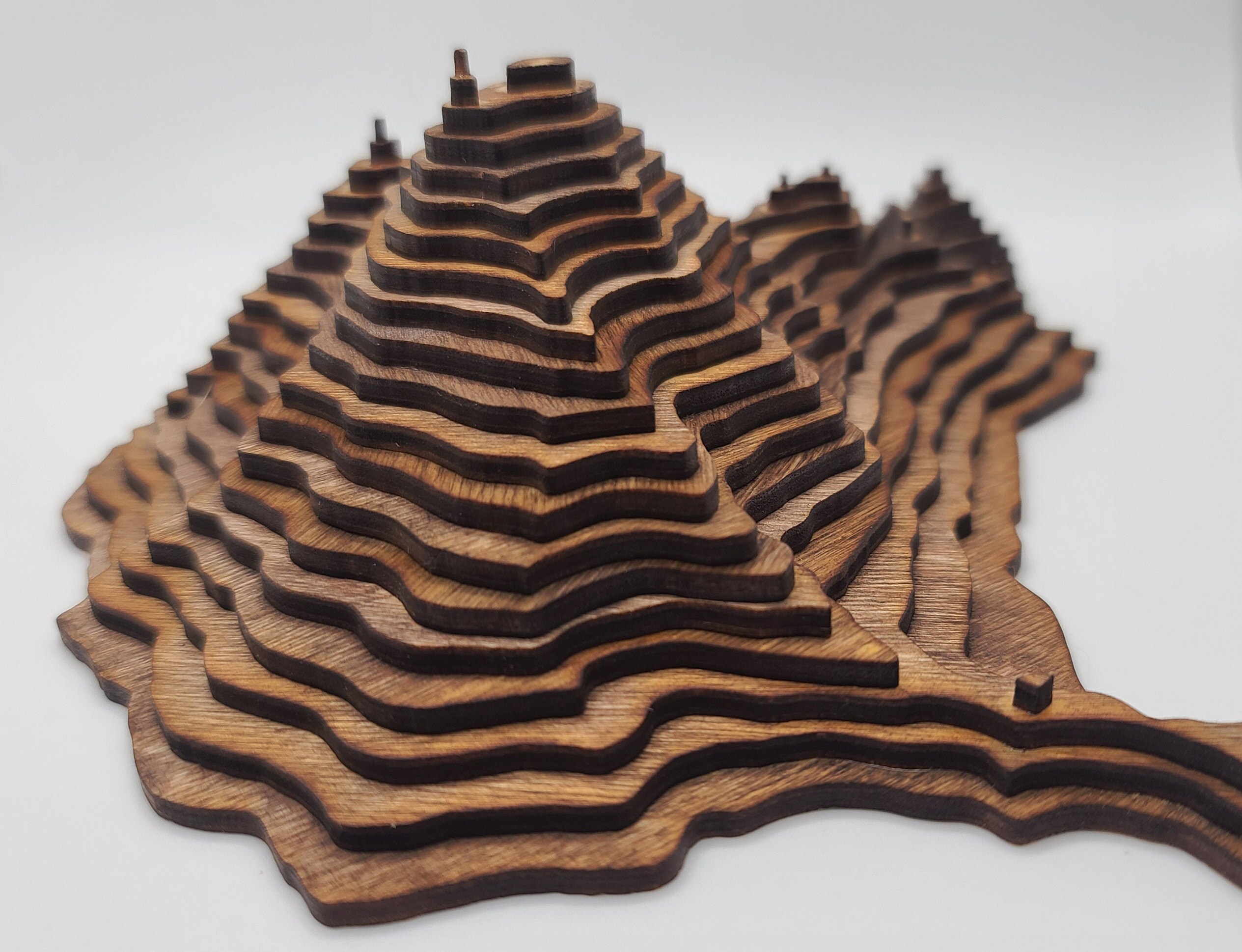 Digital File for Mt. Baker 3D Topographic Scale Model for 1/8" Material ...
