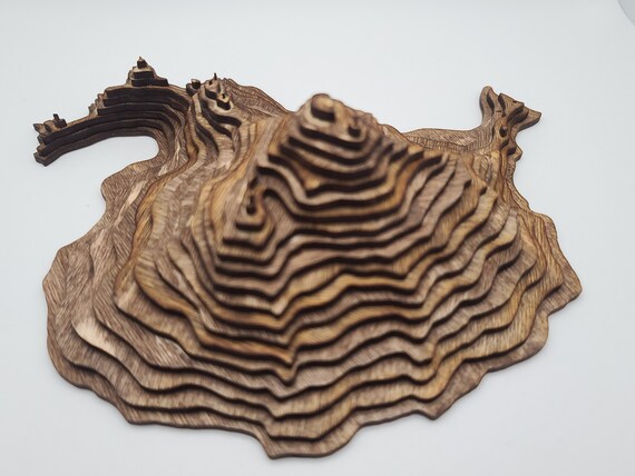 Digital File for Mt. Baker 3D Topographic Scale Model for | Etsy