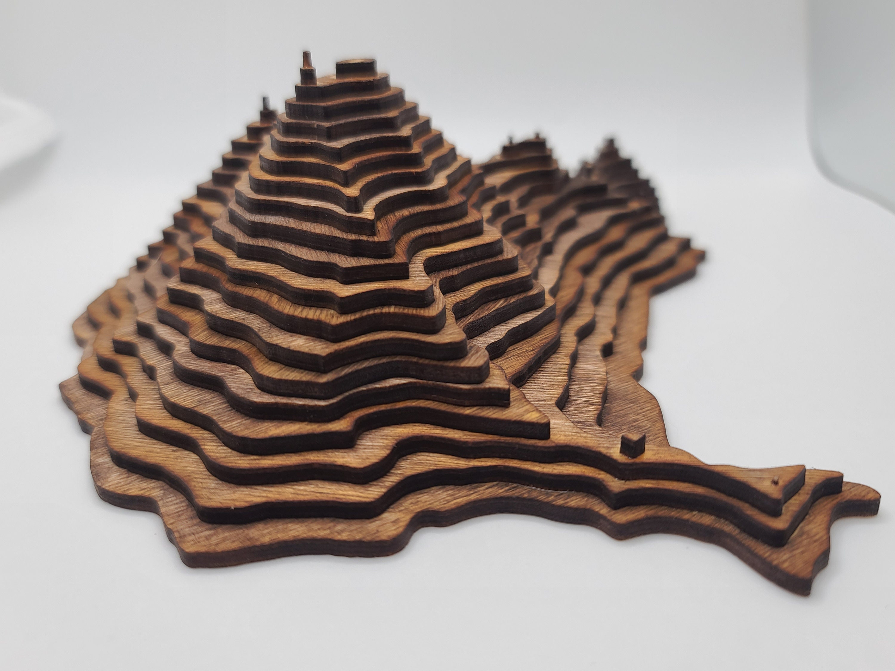Digital File for Mt. Baker 3D Topographic Scale Model for 1/8" Material ...