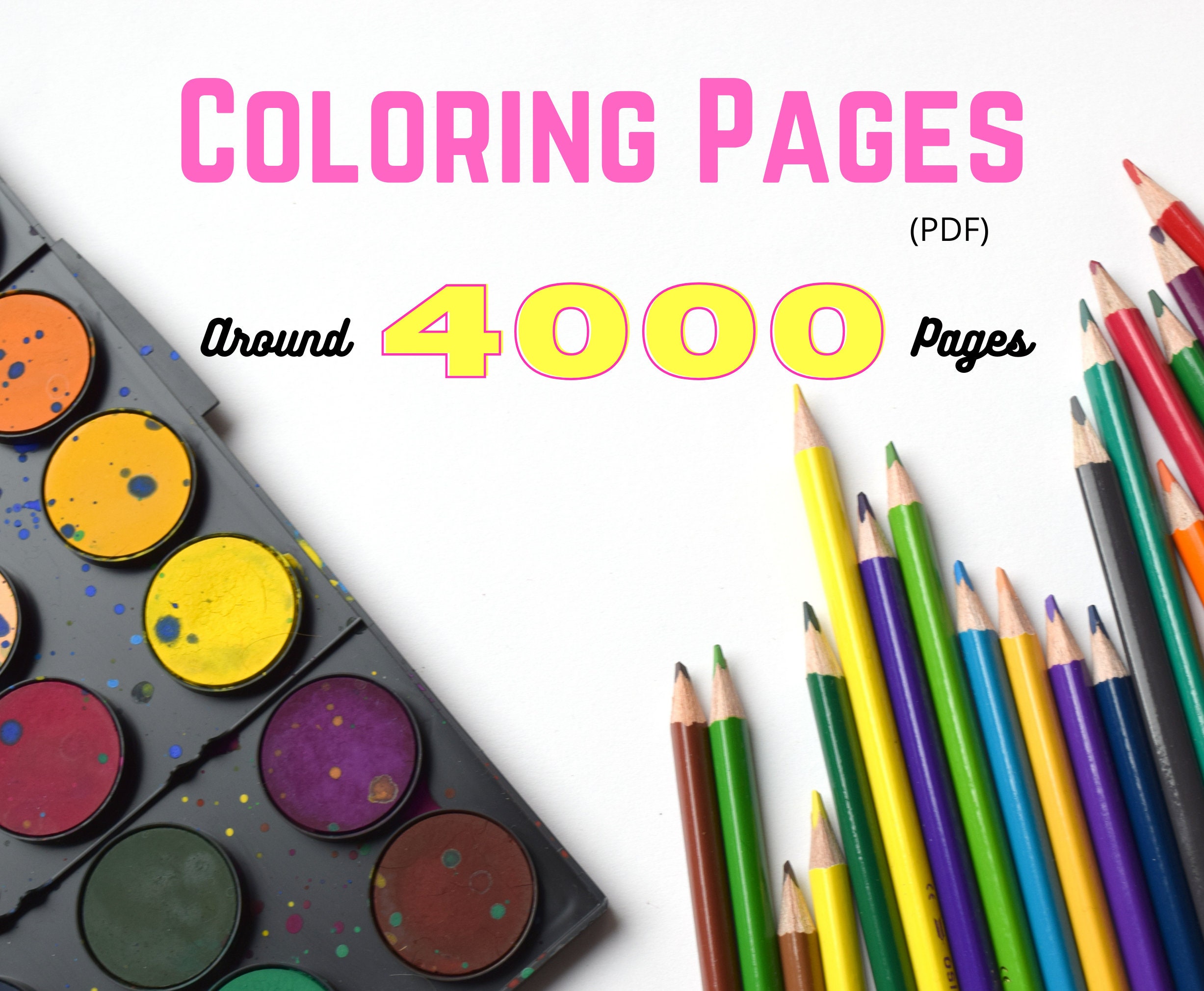Coloring Book Pages PDF | for Adults and Kids | Around 4000 Pages ...