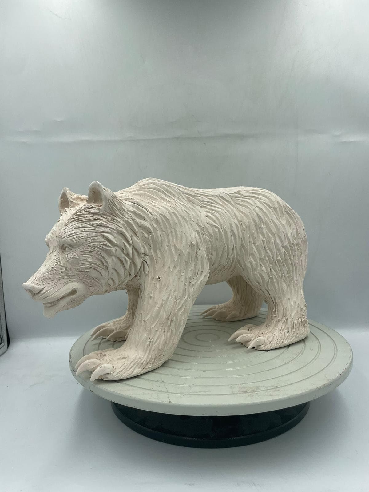 Handmade Ceramic Bear Sculpture Paint-ready Biscuit Ceramic Unique Art ...