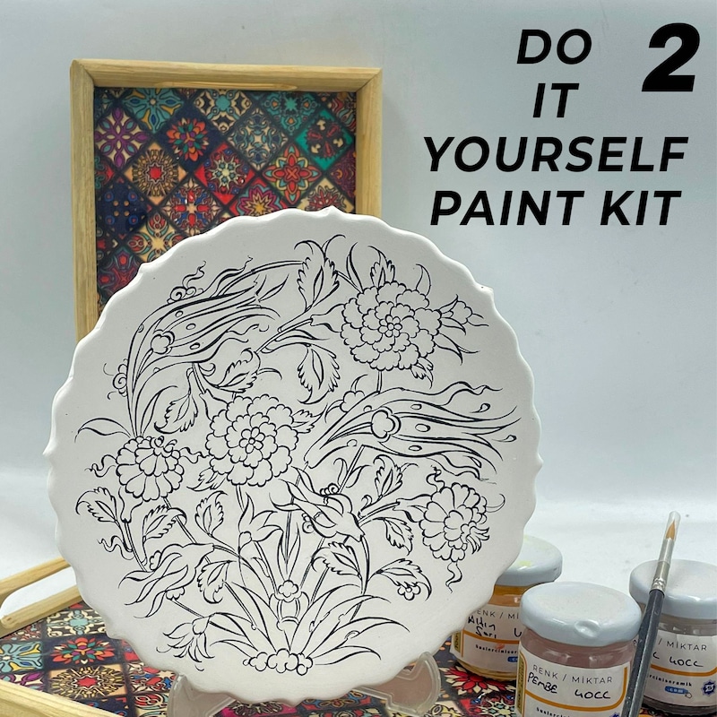 Diy Kits Painting Plates - Etsy