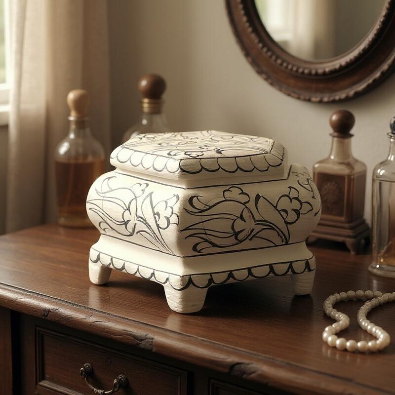 Pottery Trinket Box - Etsy