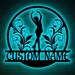 Girl Figure Skating Sign Led Light, Metal Figure Skater Sign Wall Art ...