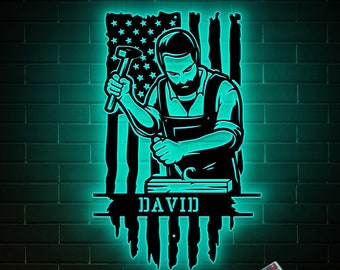 Personalised Acrylic Carpentry Birthday Cake Topper Decoration for ...