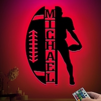 Football Sports Kids Print Wood Sign - Etsy