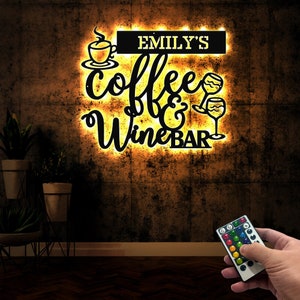 Coffee and Wine Bar Sign - Etsy