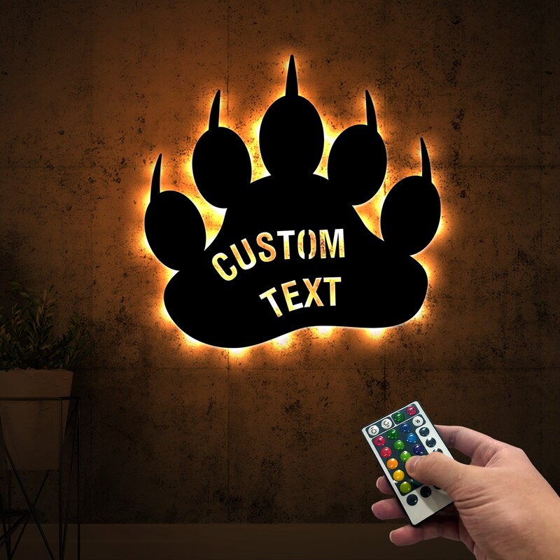 Paw Print Sign - Etsy