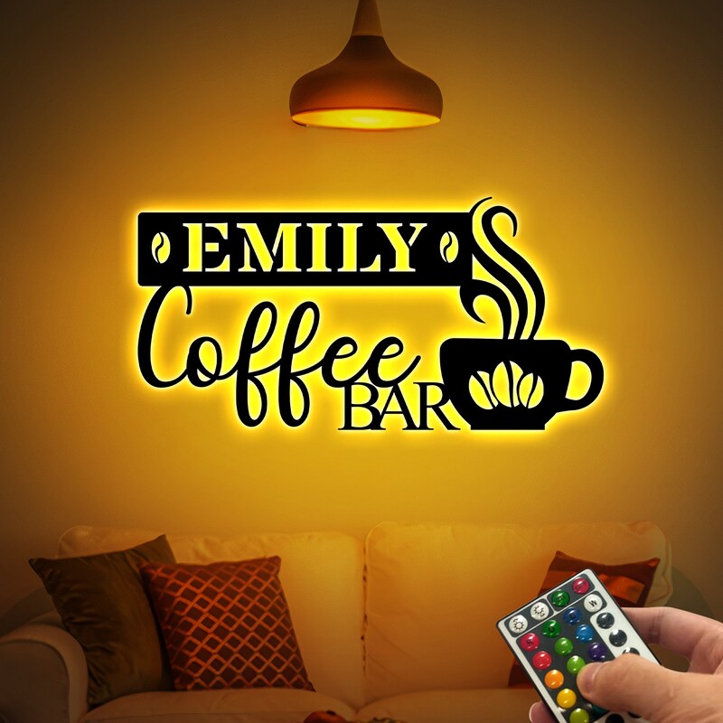 Light up Coffee Sign - Etsy