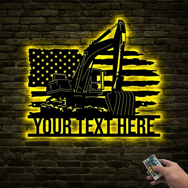 Excavator Sign - Etsy