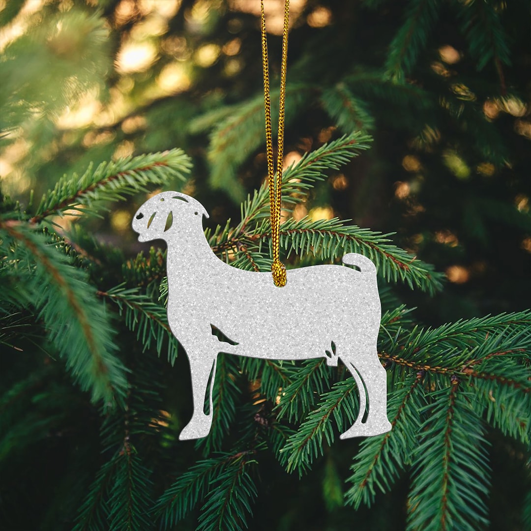 Metal Boer Goat Ornament, Goat Farm Decor, Christmas Farmhouse Decor ...