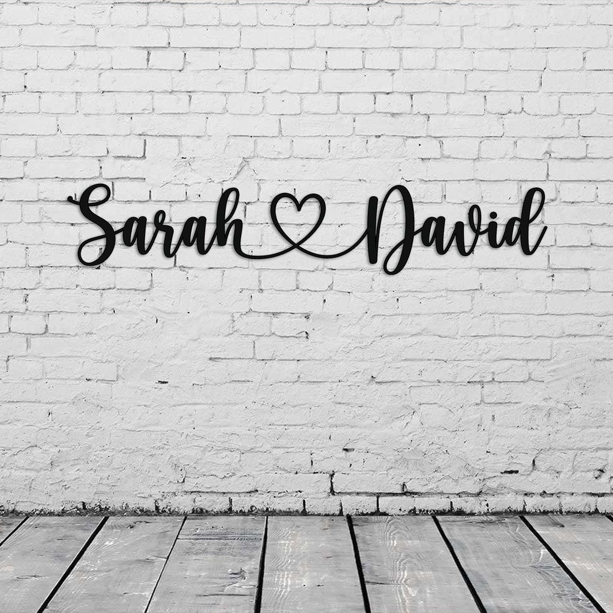 Couples Name With Heart Sign for Wedding Housewarming Gift - Etsy