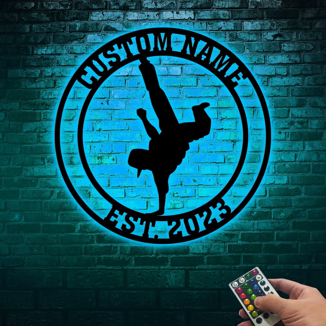 Custom Metal Break Dancing Sign With Led Light, Break Dancer Gift ...