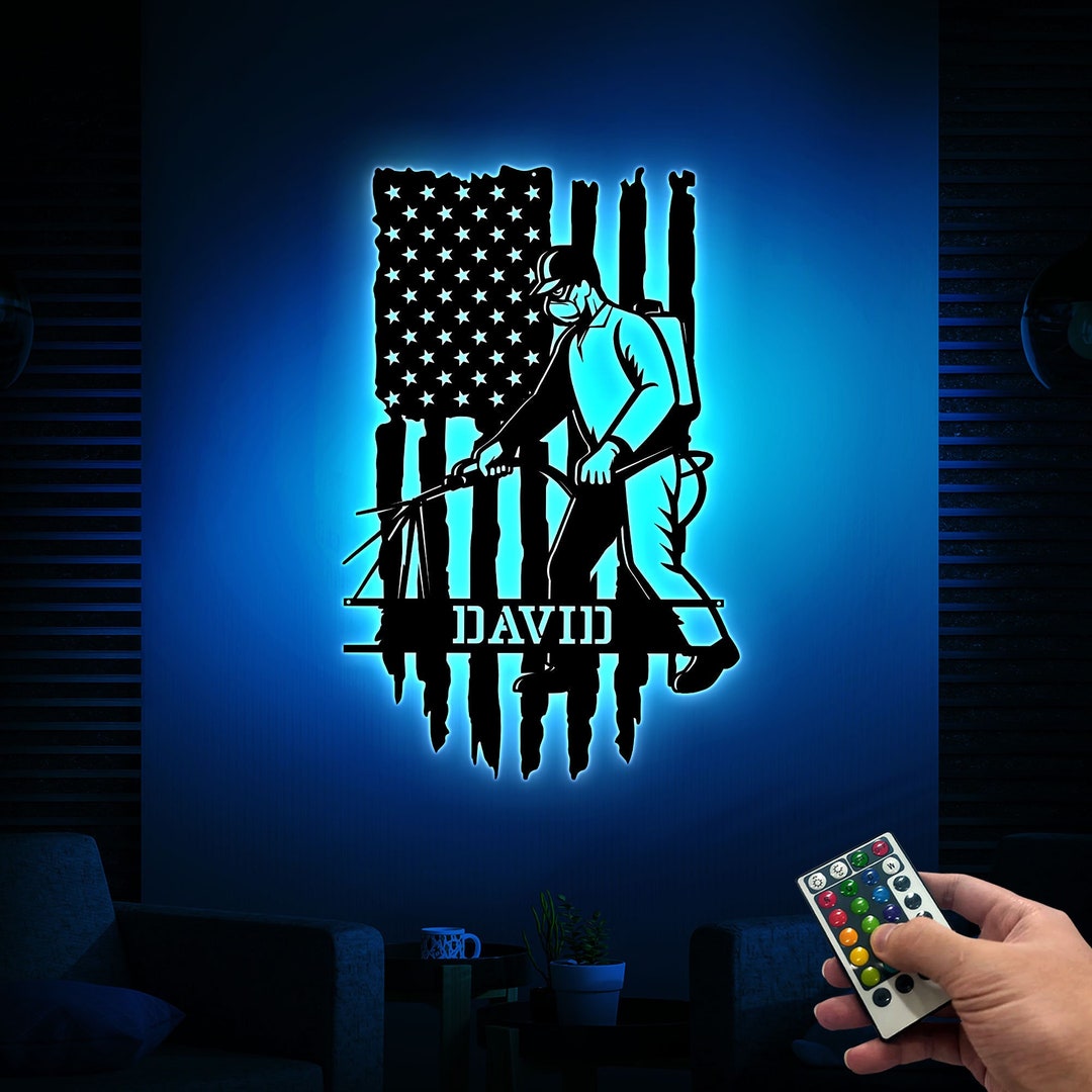 US Exterminator Metal Sign With Led Light, Exterminator Gifts, Xmas ...