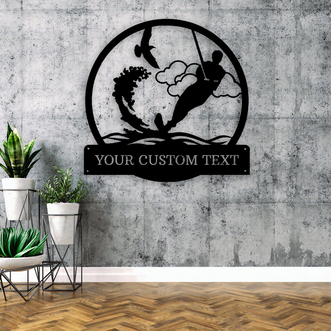 Personalized Male Water Skiing Metal Wall Art With Led Lights - Etsy