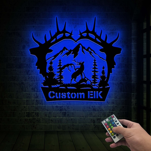 Metal Elk Sign - Etsy