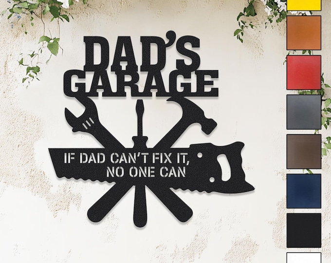 Gift for Dad, Man Cave Decor, Gift for Him, Dad Fix It, Dad Gift, Man ...